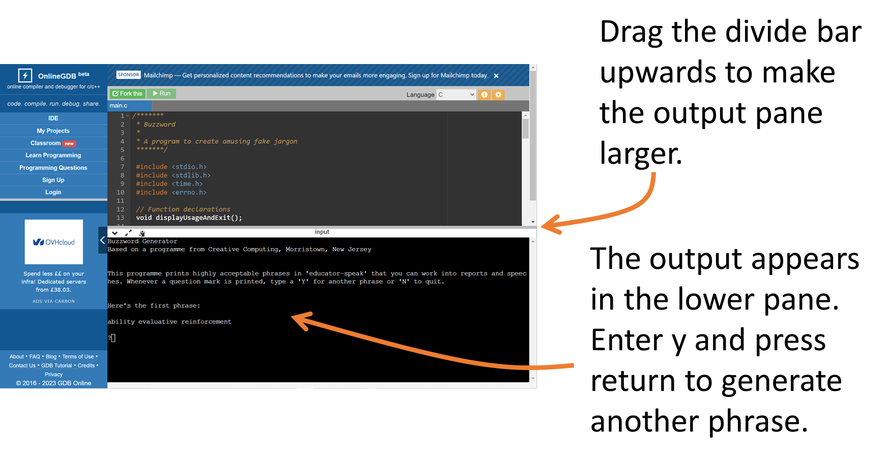 Games Programming From The Ground Up With C The Final Buzzword Program Laurence Scotford